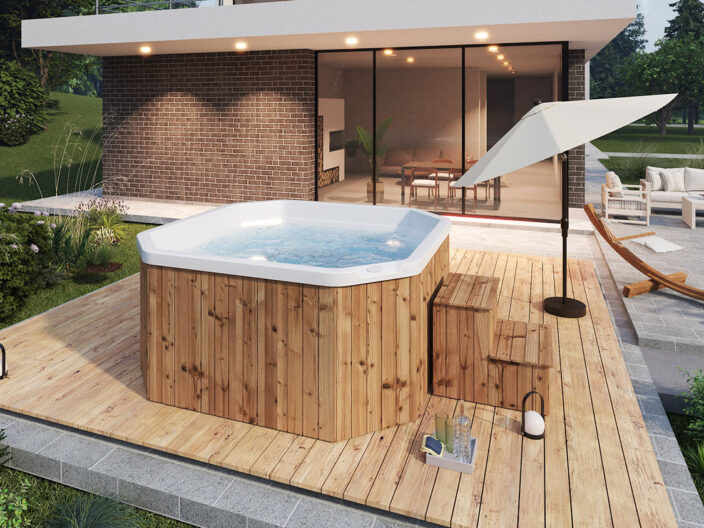 Garden jacuzzi | Domki Sauny